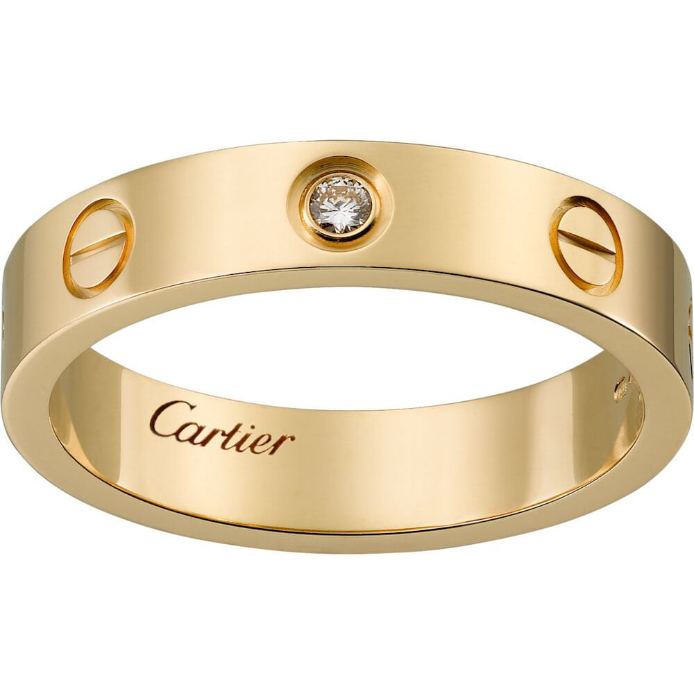 B4056100 - Alianza LOVE 1 diamante - Oro amarillo, diamante - Cartier ...
