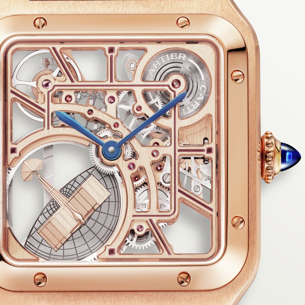 WHSA0030, RELOJ SANTOS-DUMONT ESQUELETO - Cartier